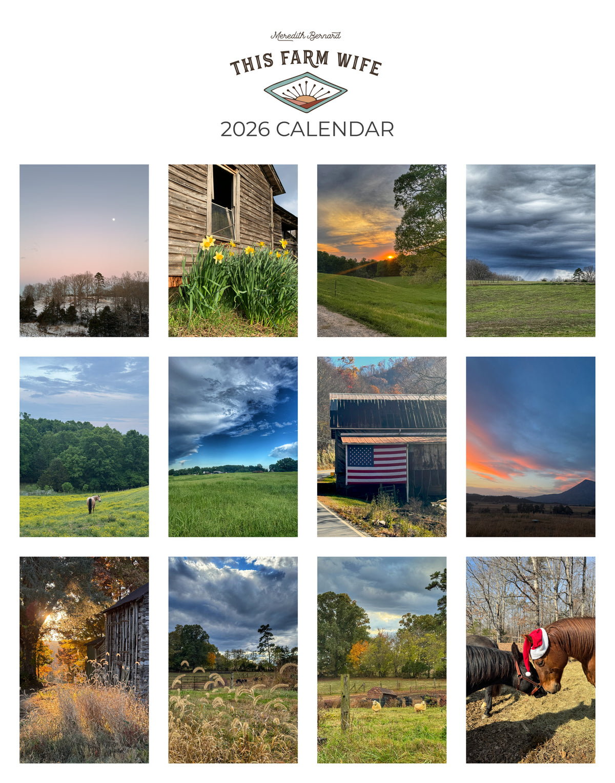 Farm Life Calendar 2026 | This Farm Wife